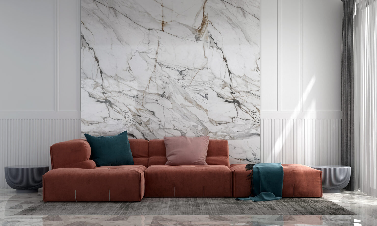 Hiasan Dinding Ruang Tamu Minimalis Modern Terbaru - Mevvah Luxury Wall ...